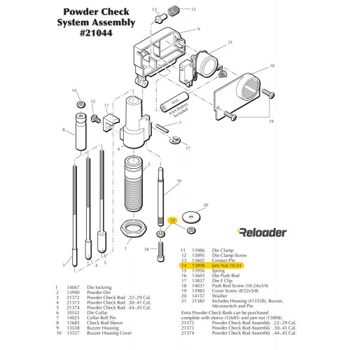Dillon Powder Check System Parts 10-24 Jam Nut - RELOADER